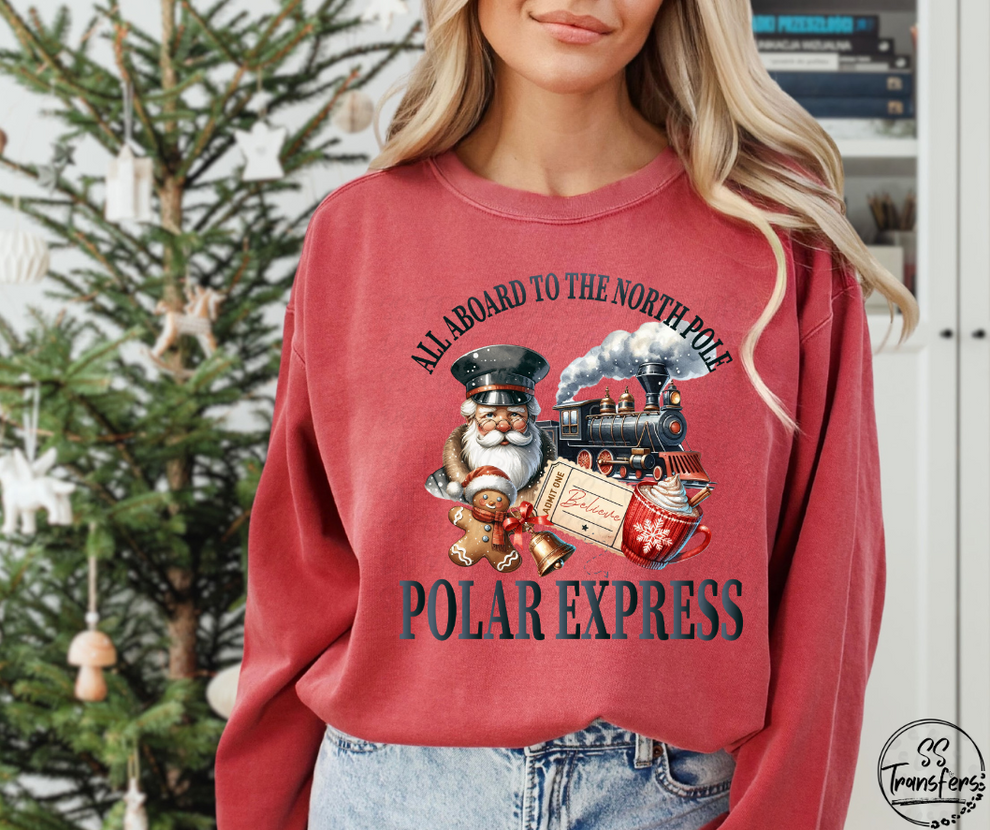 Vintage Polar Express DTF Transfer – SS Transfers